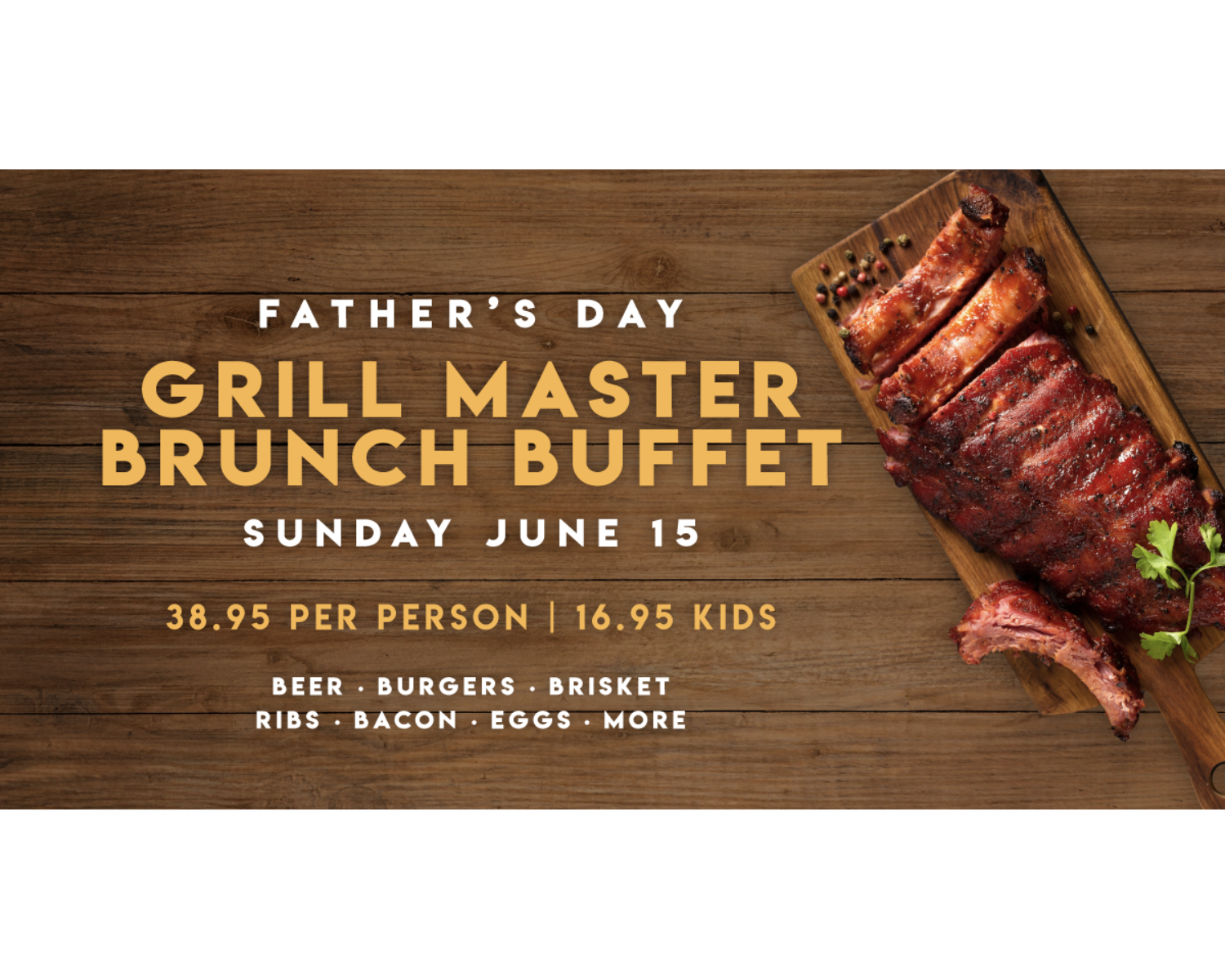 Father’s Day Grill Master Buffet AD Events | CRAFT Events